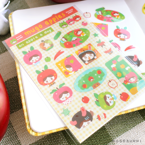 Mugo Apples Sticker Sheet – mugobunni