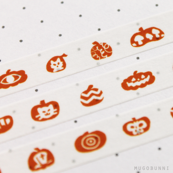 Mini Pumpkin Icon Washi Tape – mugobunni