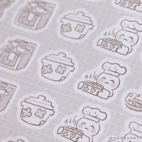 Sketch Cooking Planner Sticker Sheet – mugobunni
