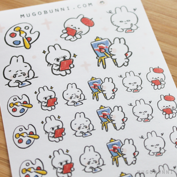 Artist Planner Sticker Sheet – mugobunni