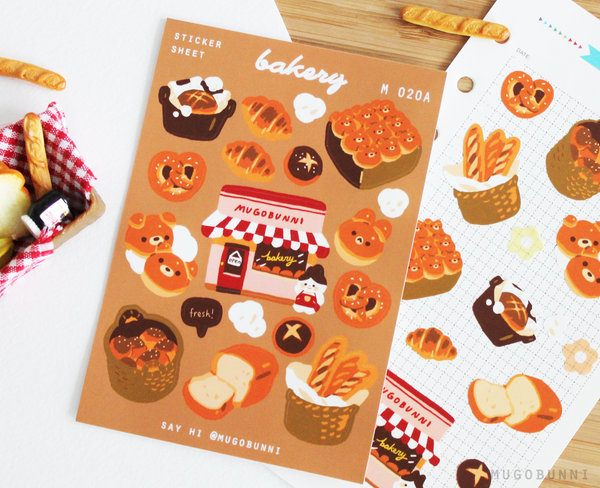 Mugobunni Bakery Sticker Sheet – mugobunni