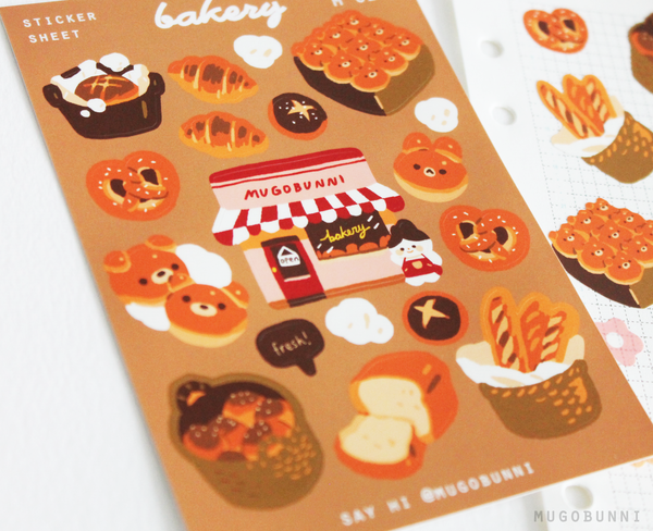Mugobunni Bakery Sticker Sheet – mugobunni