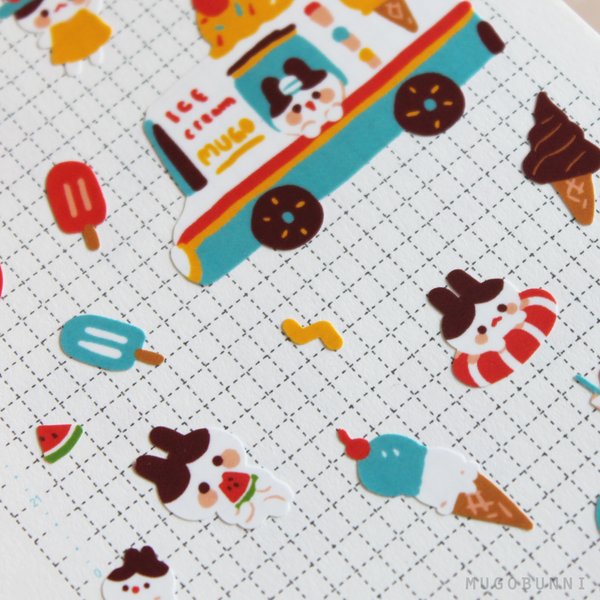Mini Summer Mugobunni Sticker Sheet – mugobunni
