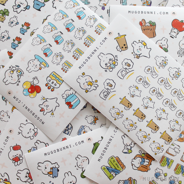 Reading Book Planner Sticker Sheet – mugobunni