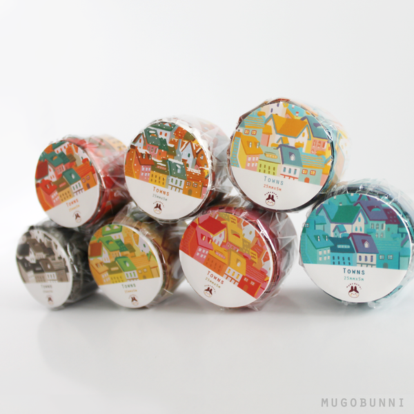 Towns Die Cut Washi tape – mugobunni